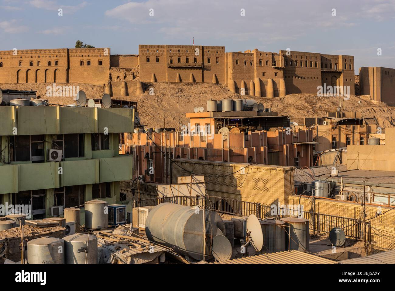 Walls of the citadel in Erbil (Hawler), Kurdistan Region of Iraq Stock ...