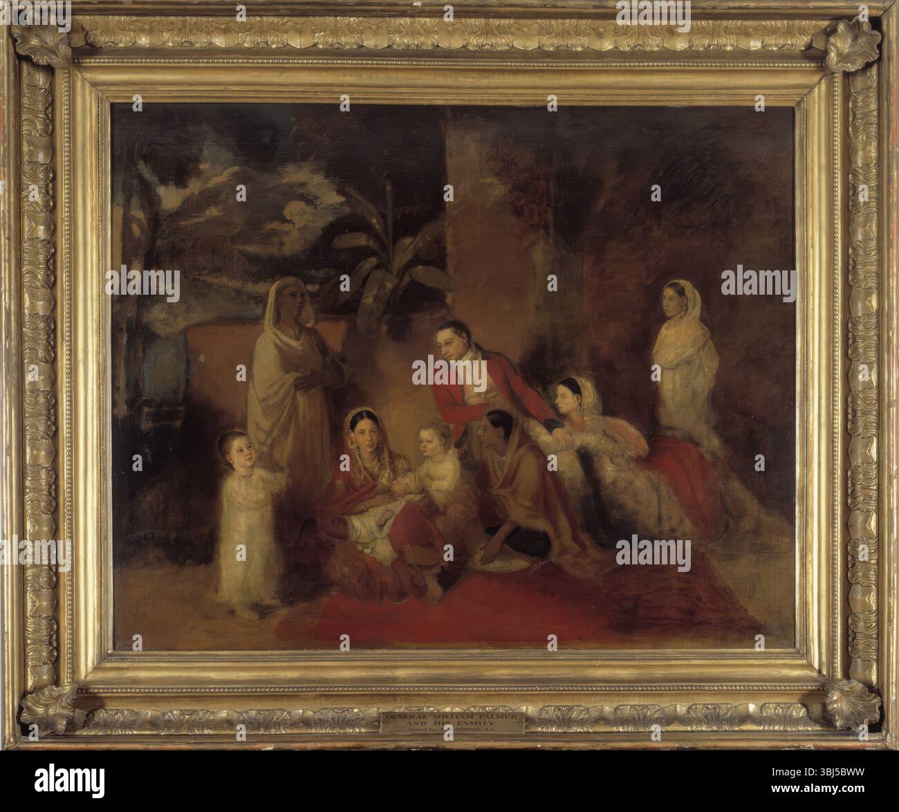 The Palmer Family, 1785. Unfinished portrait of Major William Palmer ...