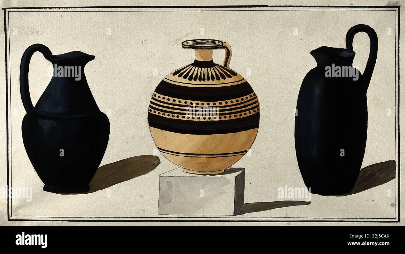 Three Greek jugs, 1760-1769 Stock Photo - Alamy