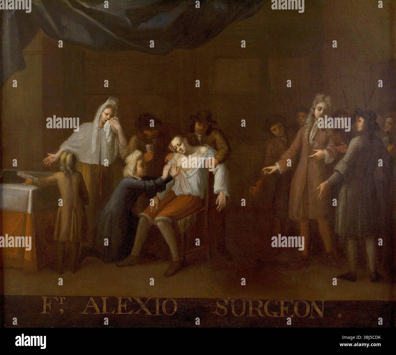 A surgical operation, between 1730 and 1739?. A scene in an early 18th ...