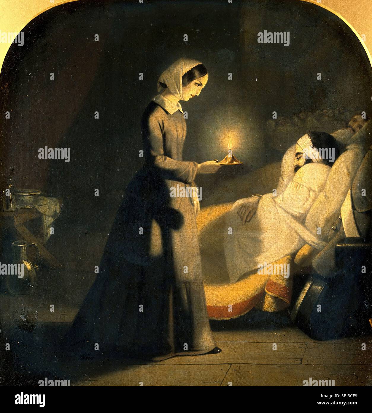 Florence Nightingale as the lady with the lamp Stock Photo - Alamy