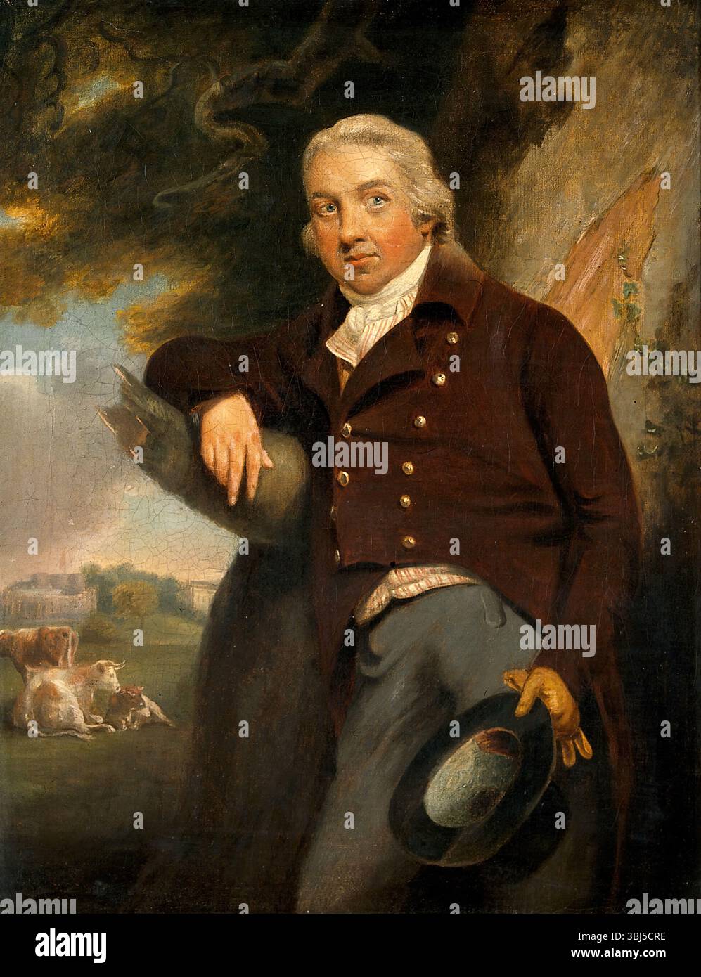 Edward Jenner, with a view of Berkeley, Glos, between 1769 and 1812 ...