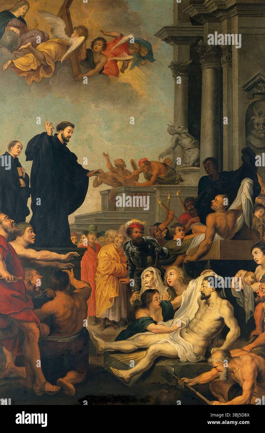 Saint Francis Xavier preaching and healing, c1620s Stock Photo - Alamy