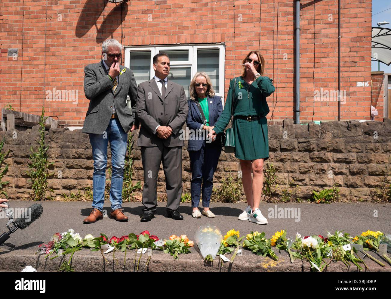 (left to right) David Webber the father of Barnaby Webber, Dr Sanjoy ...