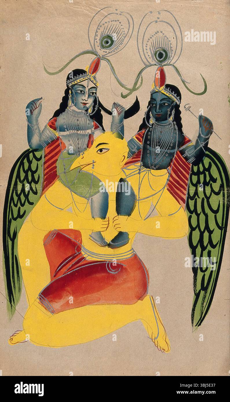 Garuda carrying balarama hi-res stock photography and images - Alamy