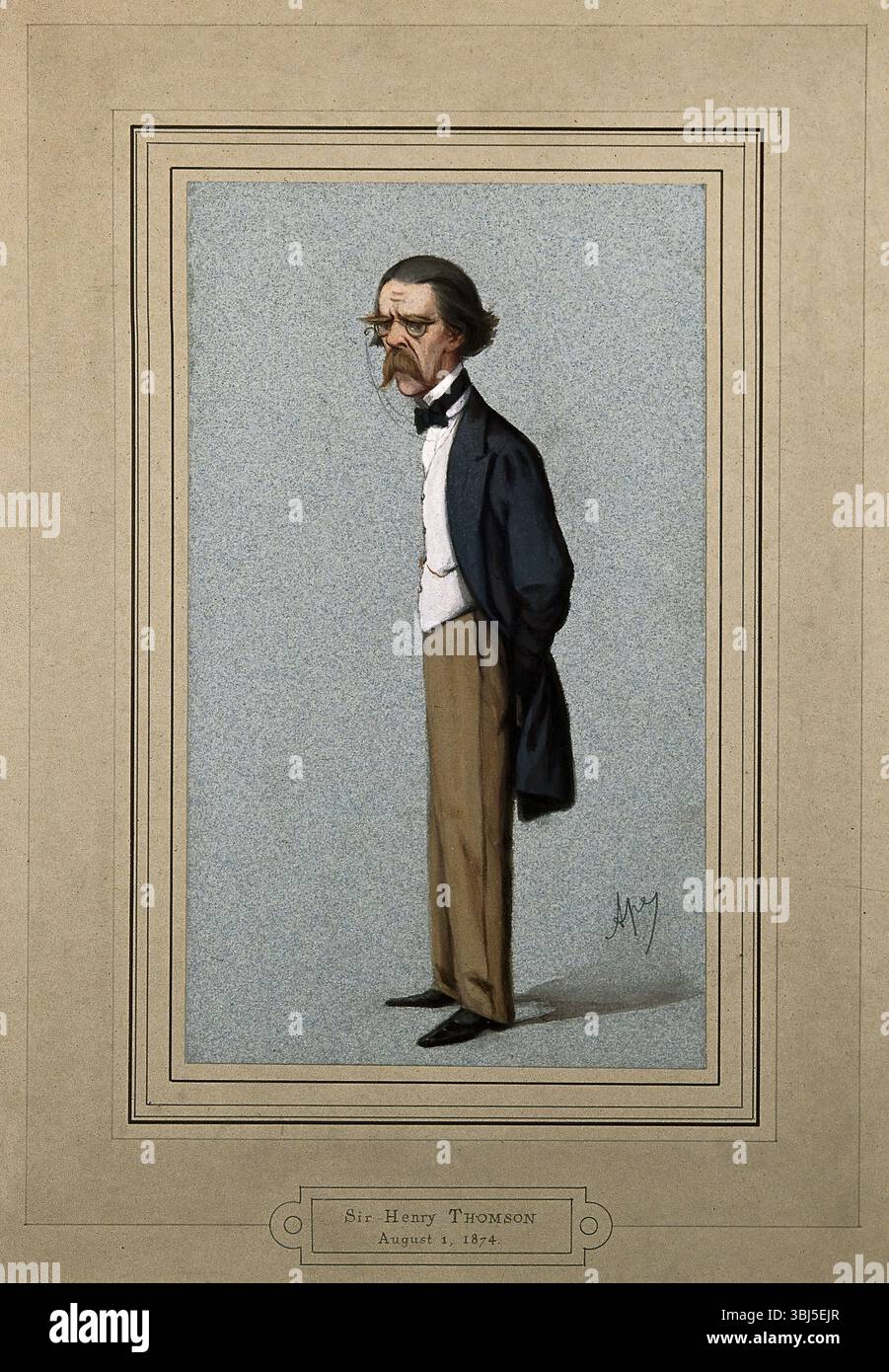 Sir Henry Thompson, 1874 Stock Photo - Alamy