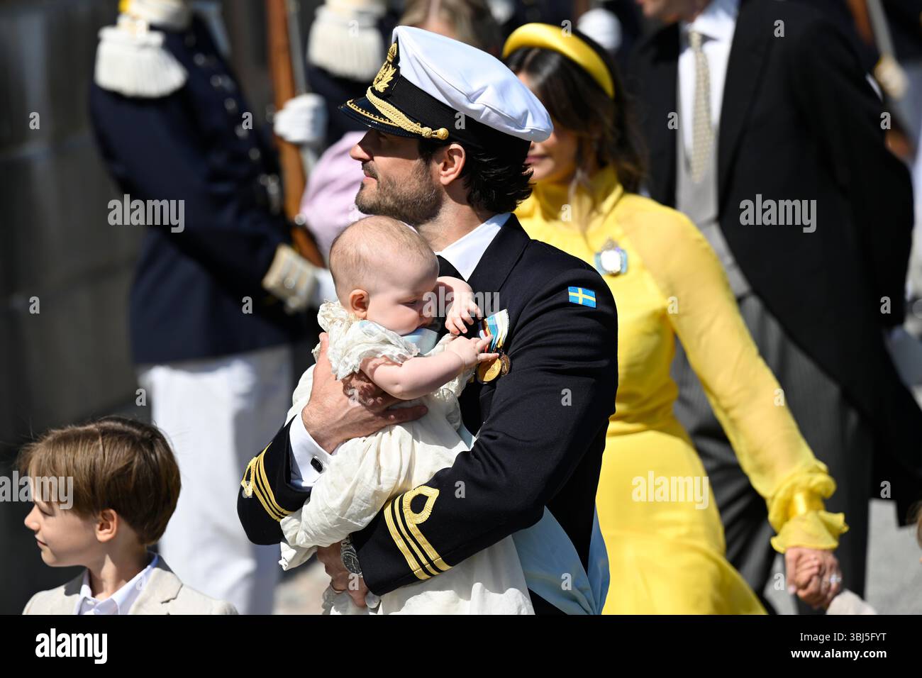 Stockholm, Sweden. 13th June, 2025. Prince Carl Philip with his ...