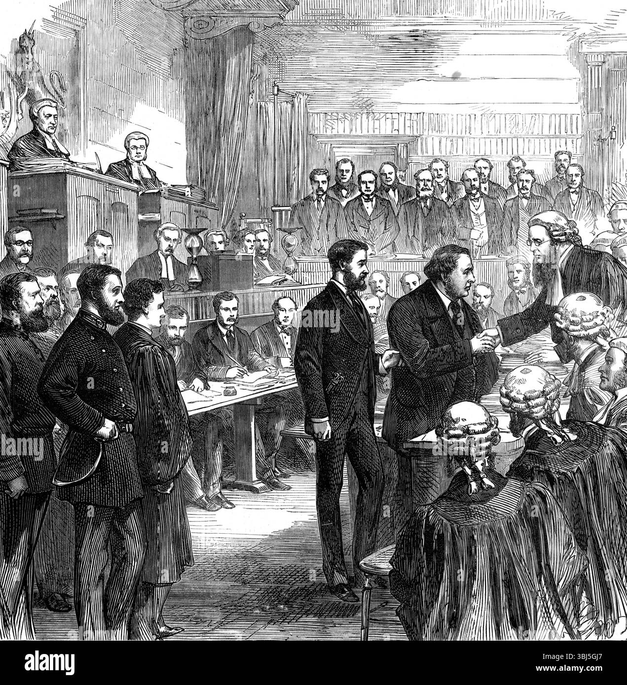 The End of the Tichborne Trial: the Claimant's farewell, 1874. 'The enormously lengthy trial of ...