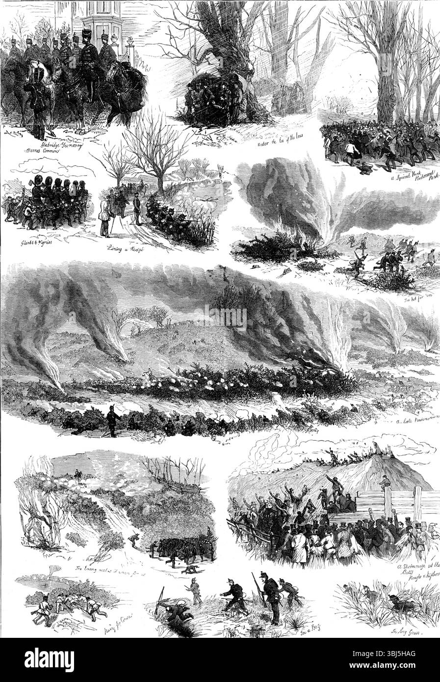 London park royal hunt Black and White Stock Photos & Images - Alamy