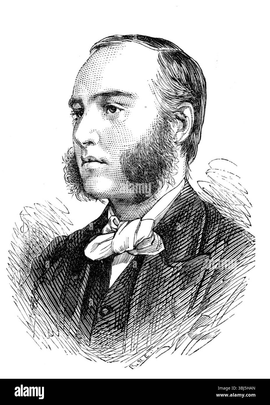 The Rev. Dr. Jex-Blake, Head Master of Rugby School, 1874. Engraving ...