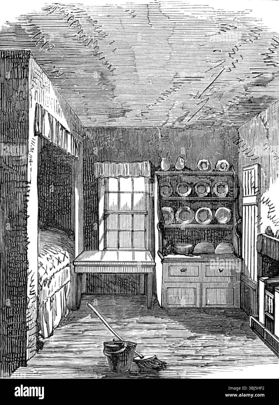 The room in which Livingstone was born, 1874. The birthplace of British ...