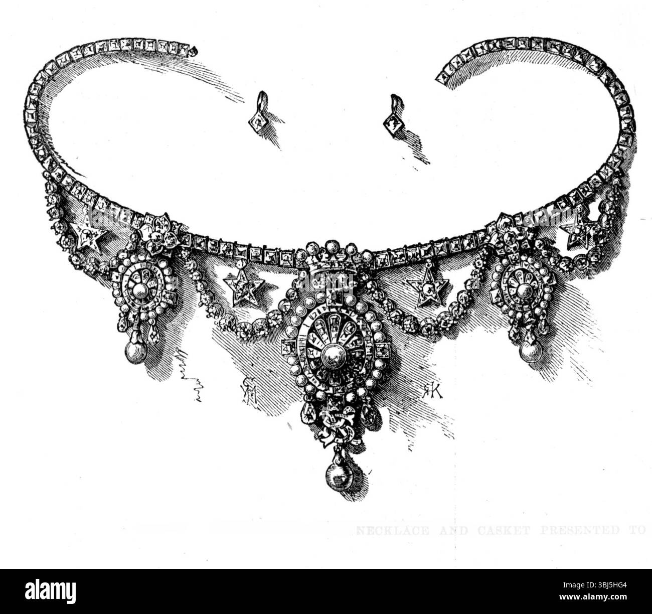 Necklace presented to Lady Mayo by the Rajah of Kappoorthulla, 1874 ...