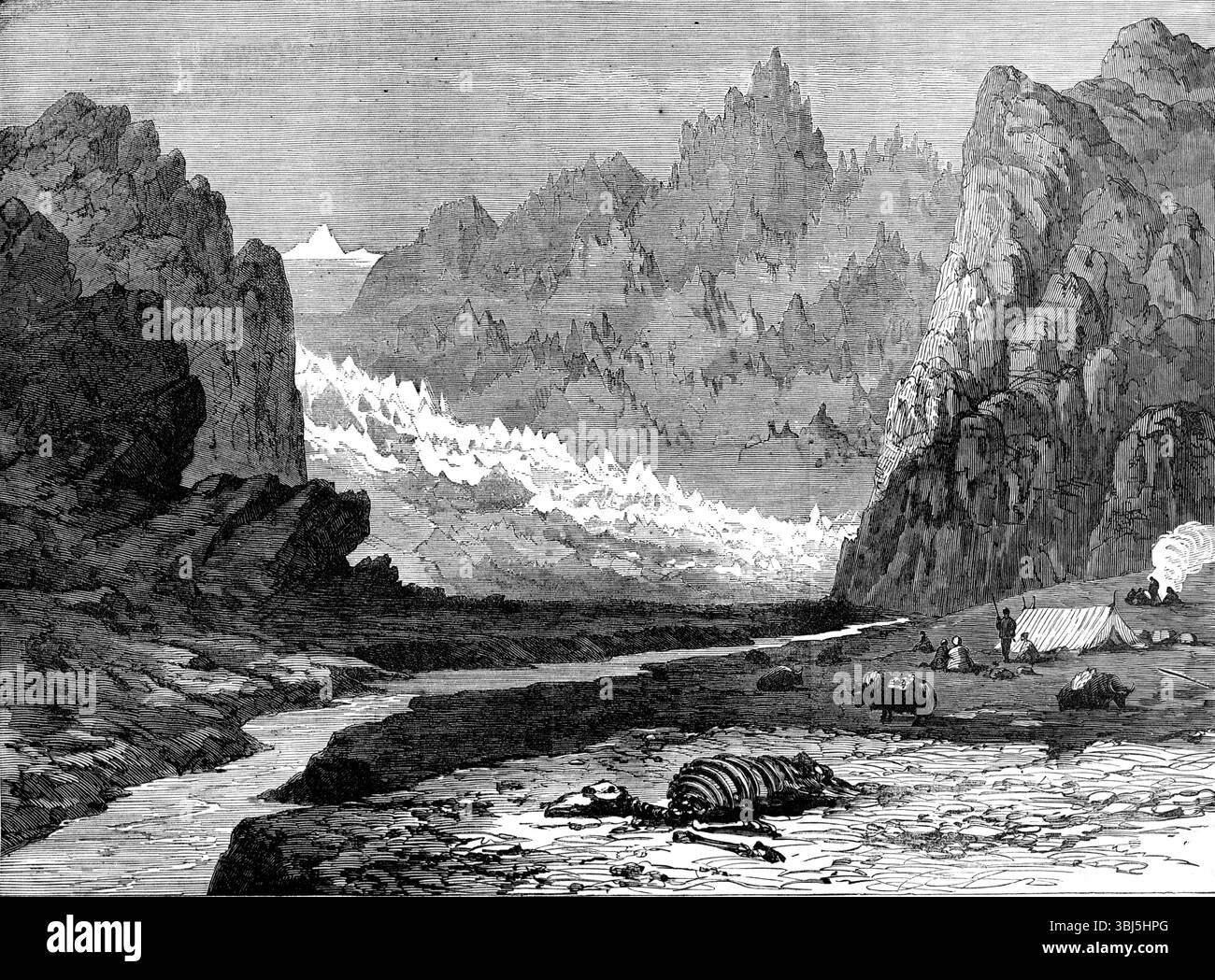 Fire and ice camp Black and White Stock Photos & Images - Alamy
