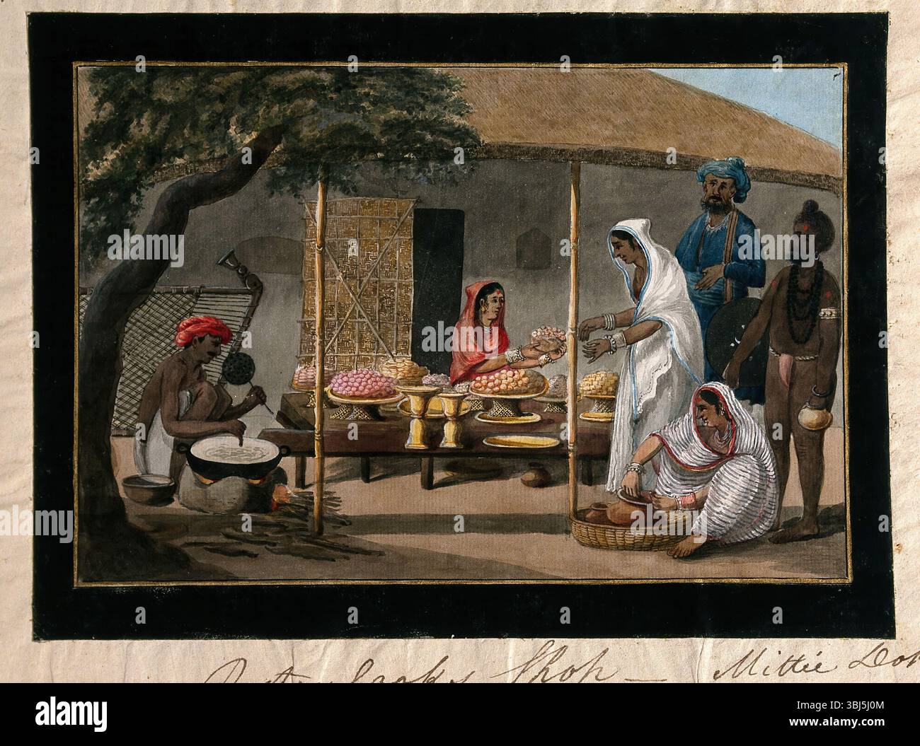 India: a pastry cook's shop, (between 1800 and 1899 Stock Photo - Alamy