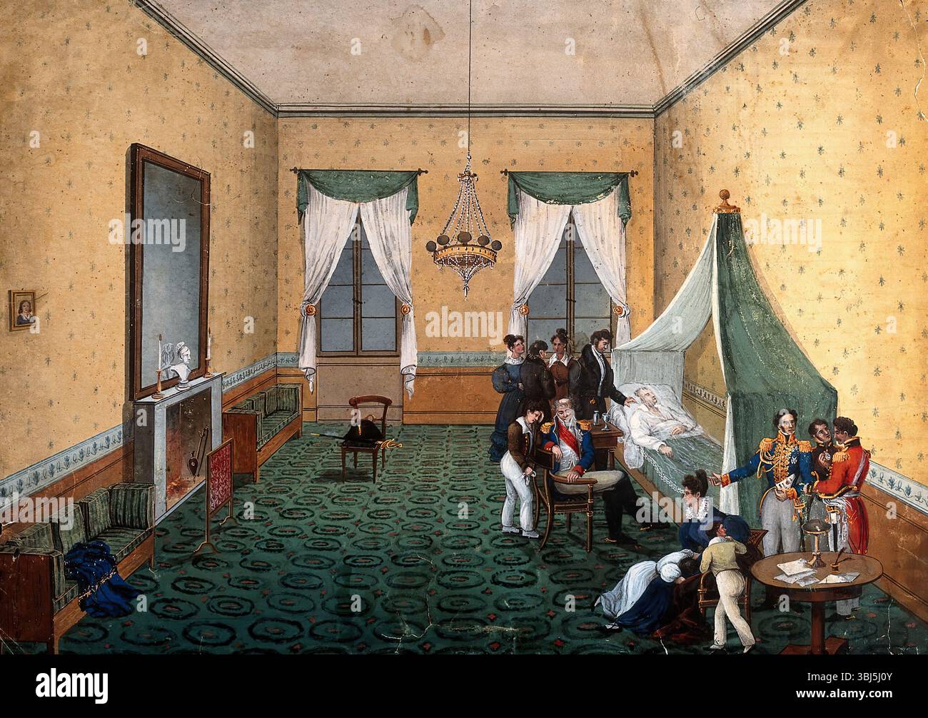 The death of Napoleon Bonaparte, 1821 Stock Photo - Alamy