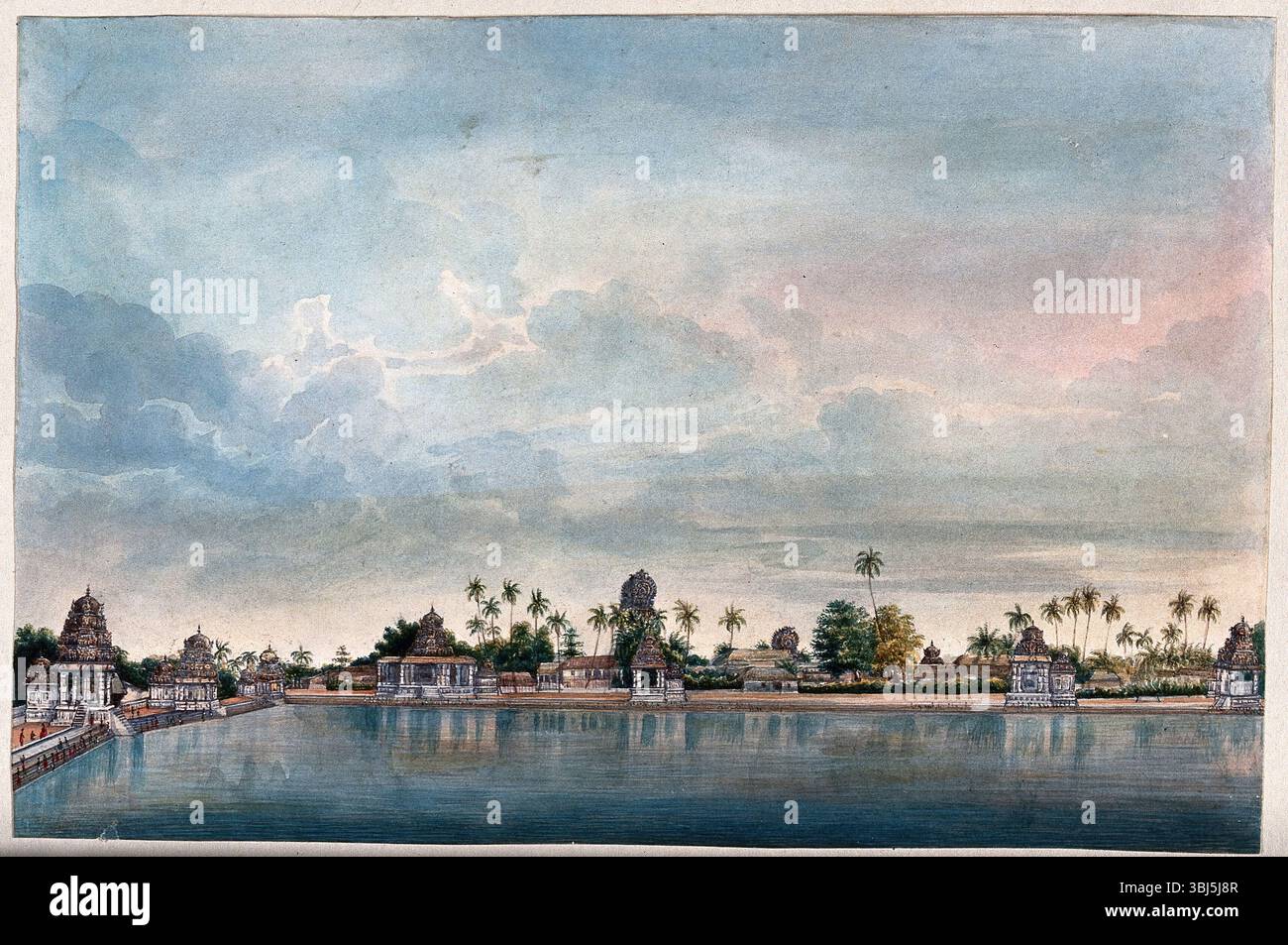 Combaconum: the holy tank at the Shiva temple in Combaconum, south west ...