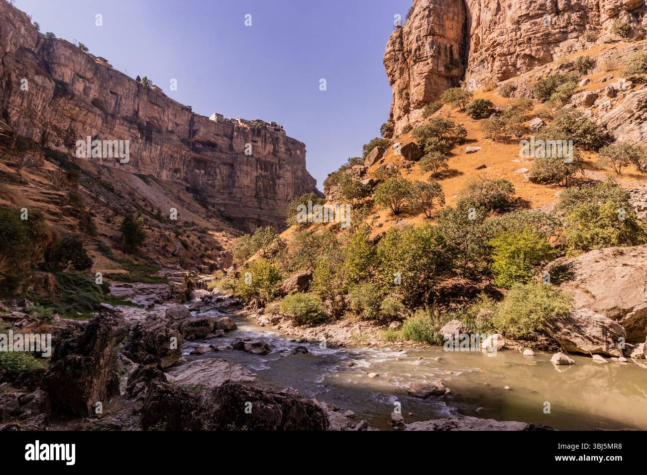 Deep Rawandiz (also Rawanduz) river gorge in Kurdistan Region of Iraq ...