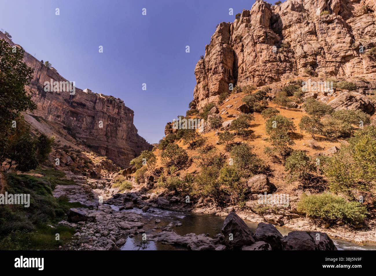 Deep Rawandiz (also Rawanduz) river gorge in Kurdistan Region of Iraq ...