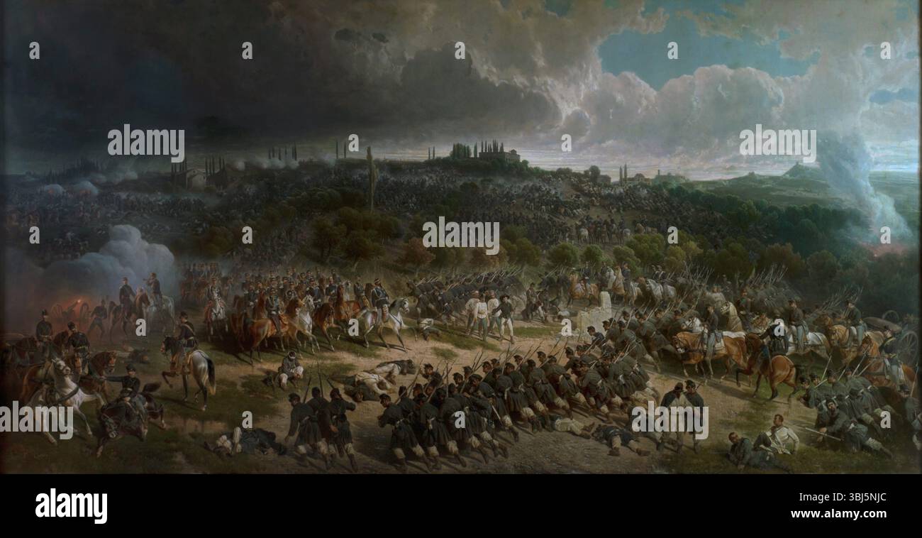 The battle of San Martino on June 24th 1859, Third Quarter of 19th ...