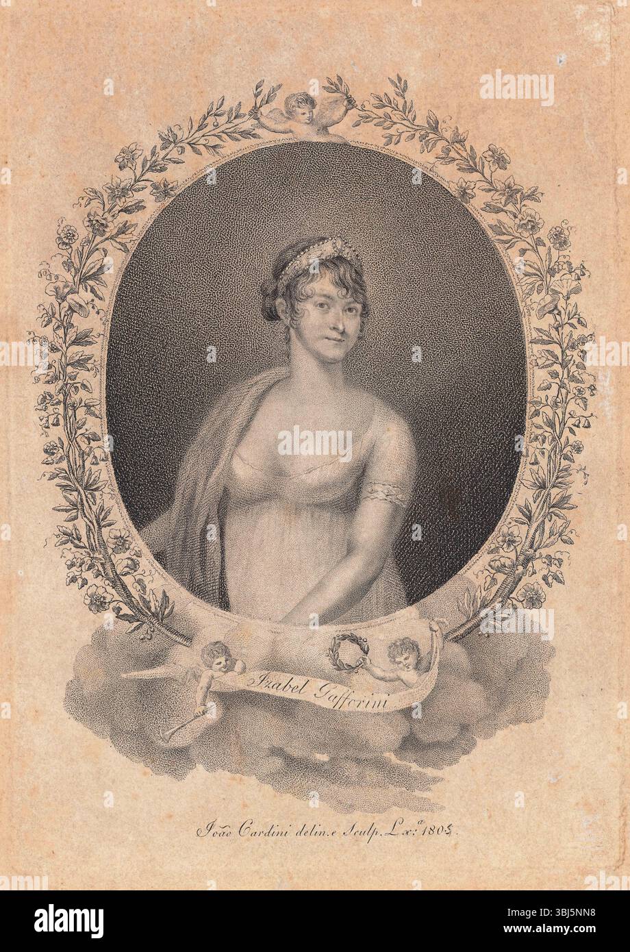 Portrait of the opera singer Elisabetta Gafforini (1777-1847), 1805. Found in the Collection of ...