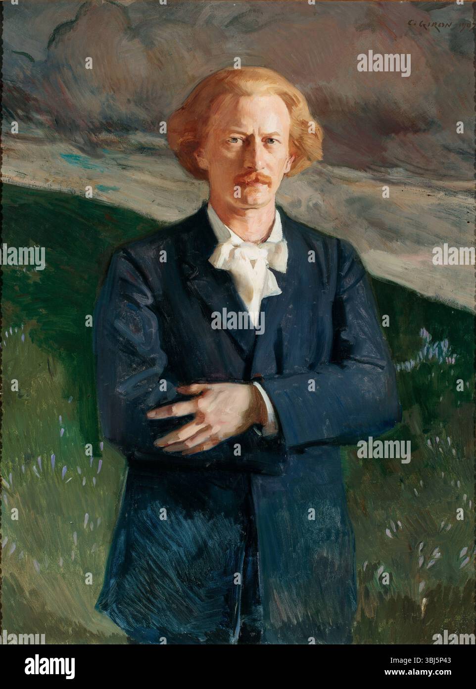 Portrait of the composer Ignacy Jan Paderewski (1860-1941), 1907. Found ...