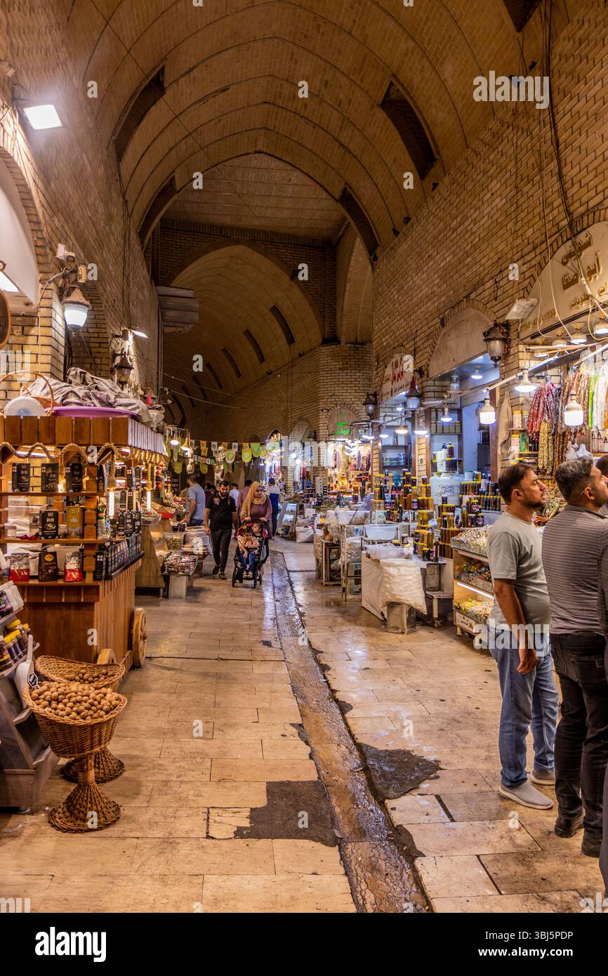 ERBIL, IRAQ - OCTOBER 7, 2022: Qaysari Bazaar market in Erbil (Hawler), Kurdistan Region of Iraq ...
