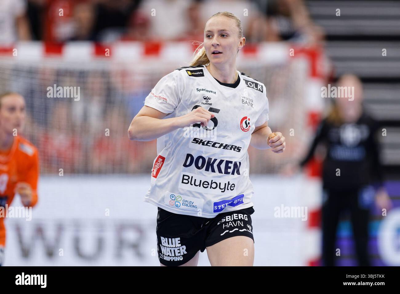 Odense, Denmark. 12th, June 2025. Henny Reistad (25) of Team Esbjerg seen during the Kvindeliga ...