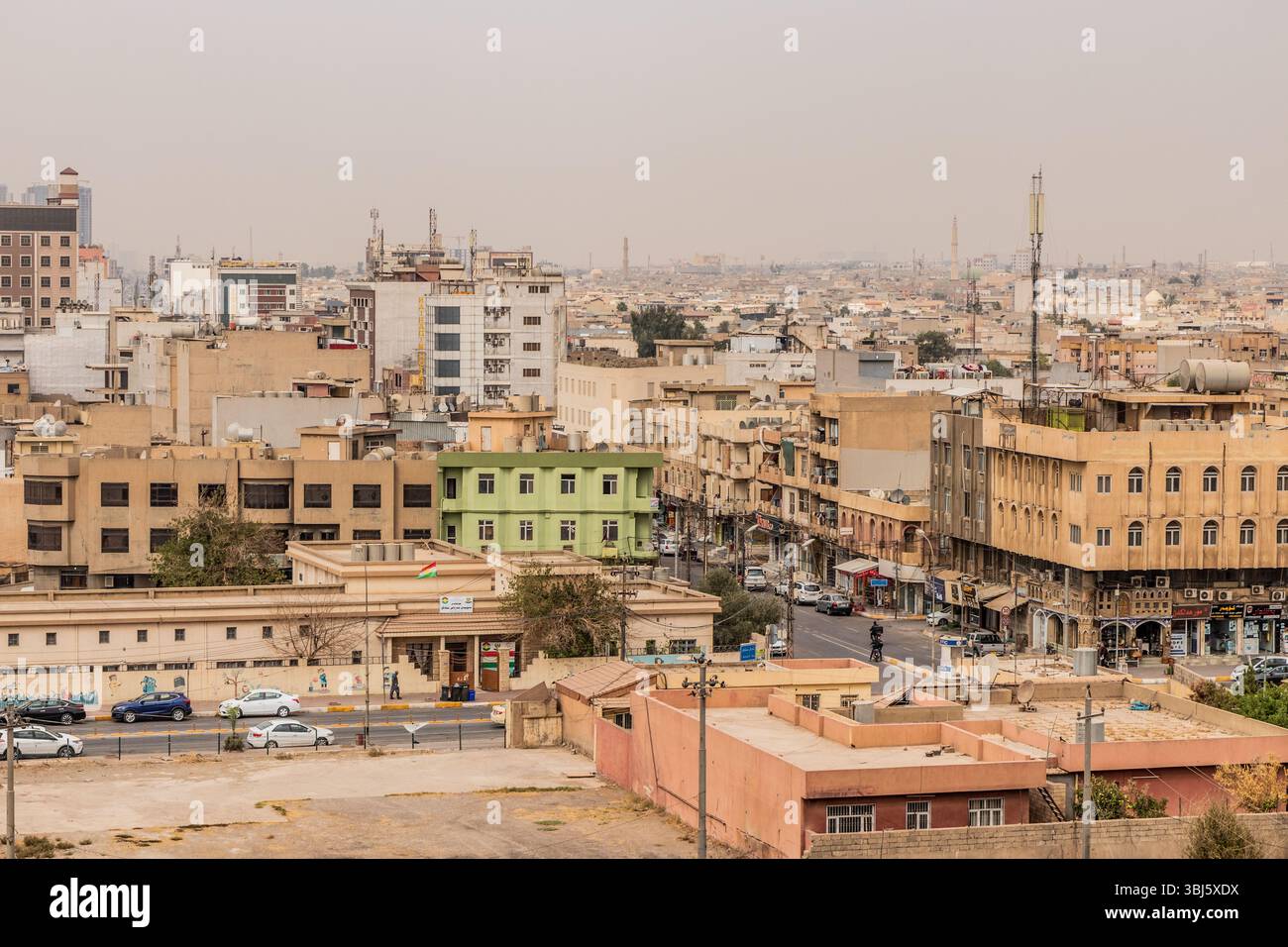 ERBIL, IRAQ - OCTOBER 9, 2022: Skyline of Erbil (Hawler), Kurdistan ...