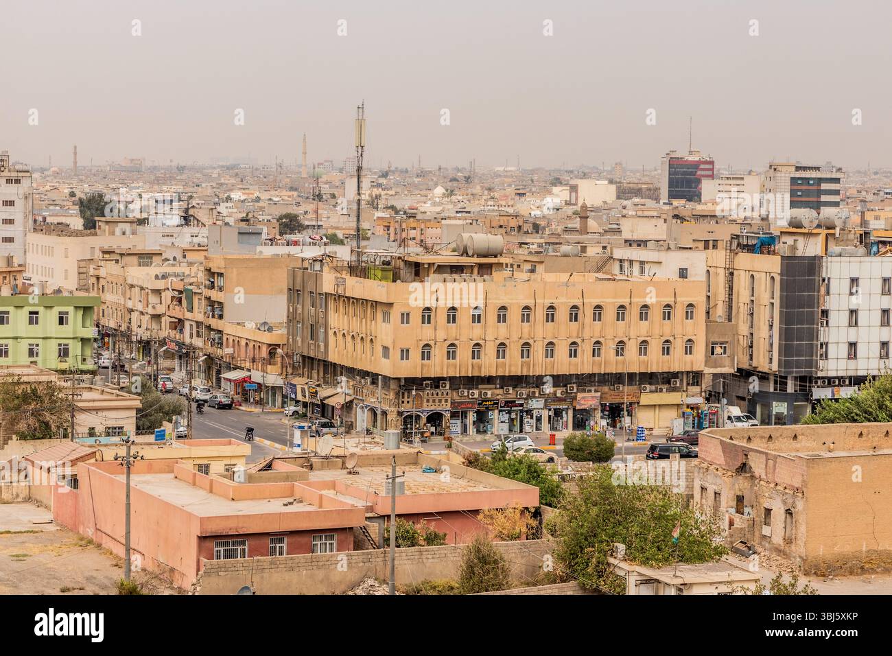 ERBIL, IRAQ - OCTOBER 9, 2022: Skyline of Erbil (Hawler), Kurdistan ...