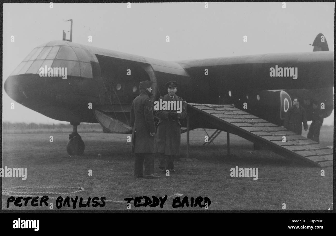 RAF aviator Peter Baylis and Commanding Officer Edward 'Teddy' Baird ...