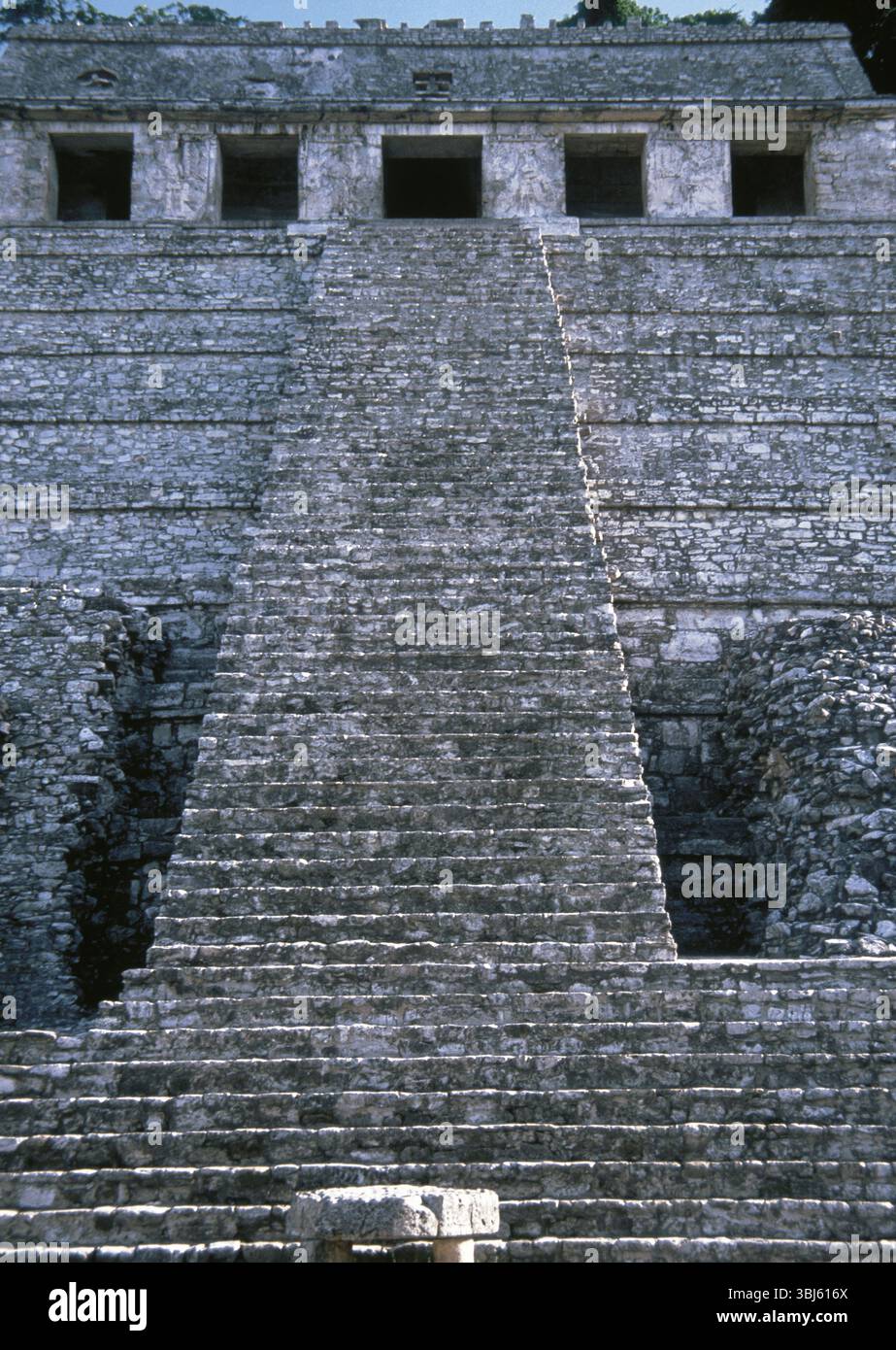Temple of the Inscriptions, Palenque, Mexico, Mayan, 7th-8th centuries ...