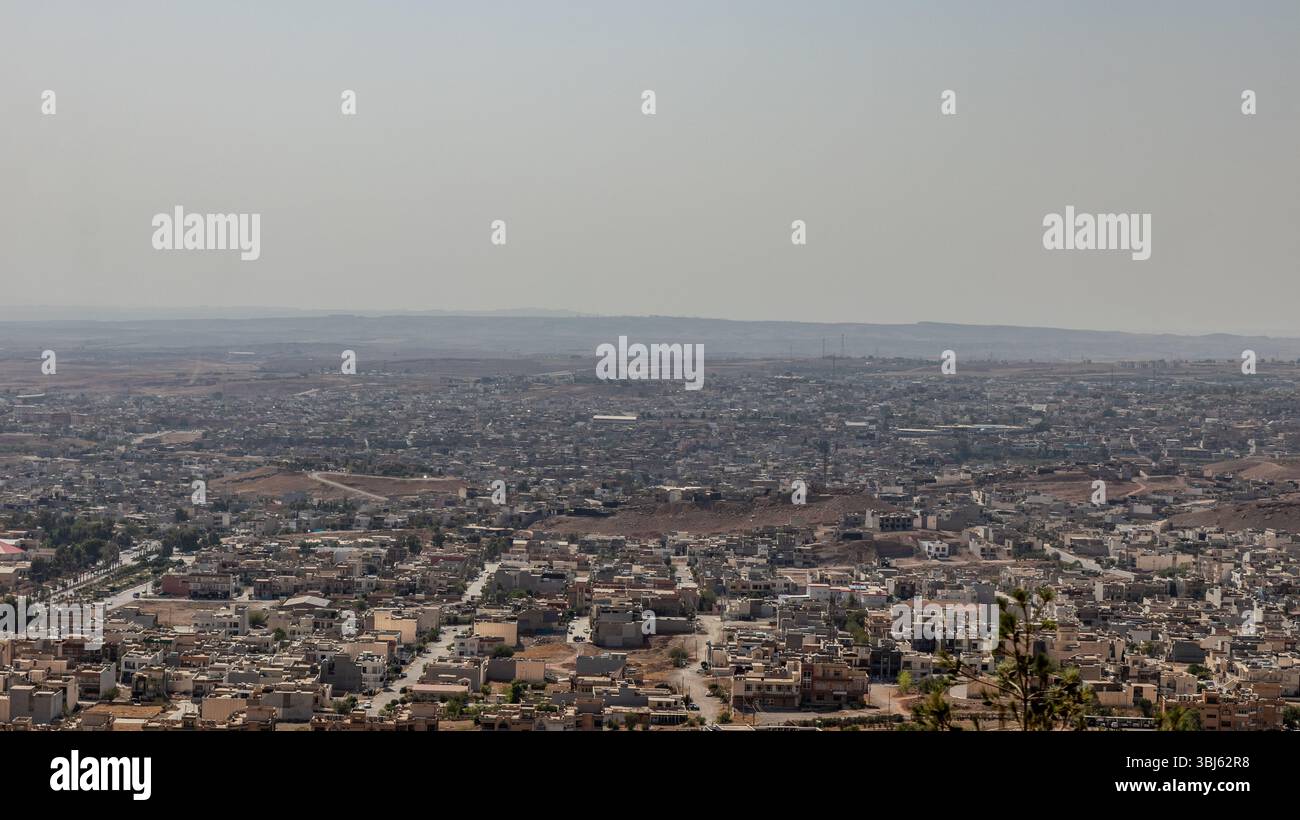 Aerial view of Koy Sanjaq town, Kurdistan Region of Iraq Stock Photo ...