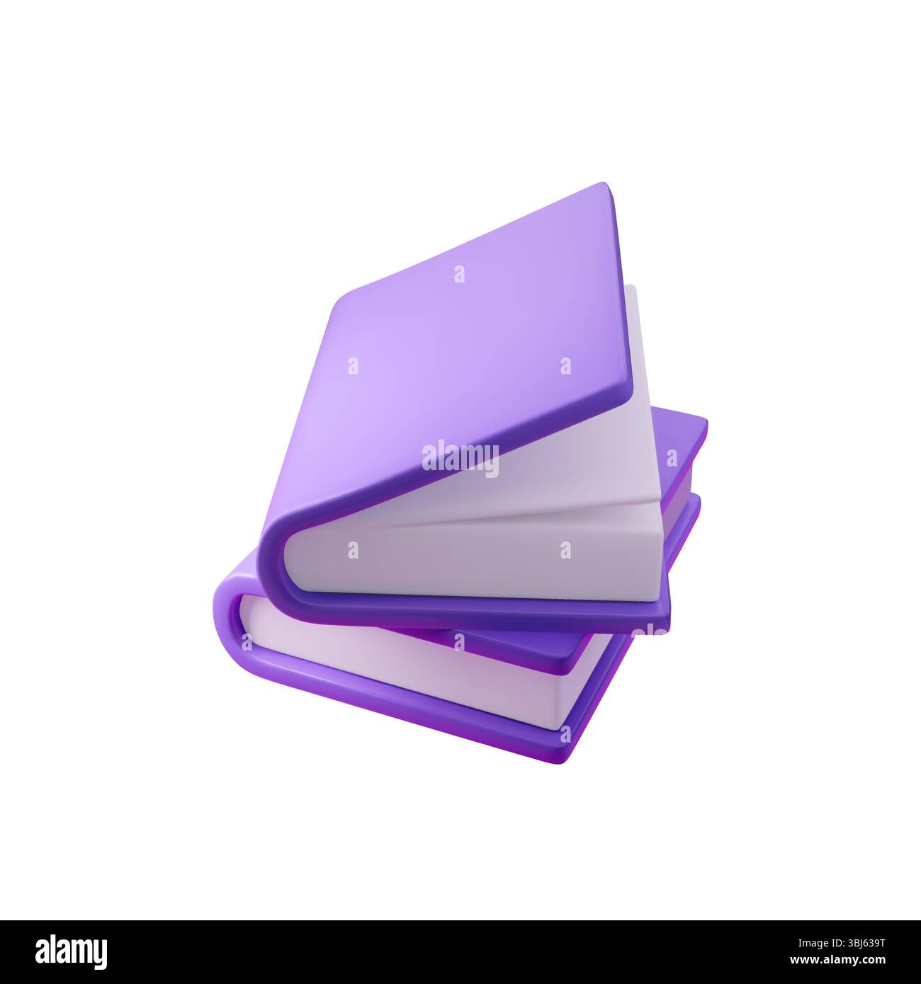 3d Stylish purple book vector illustration, perfect for educational ...