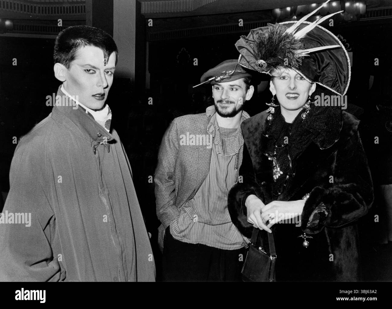 Blitz clubbers congrating at the foyer of the Rainbow Theatre in North ...