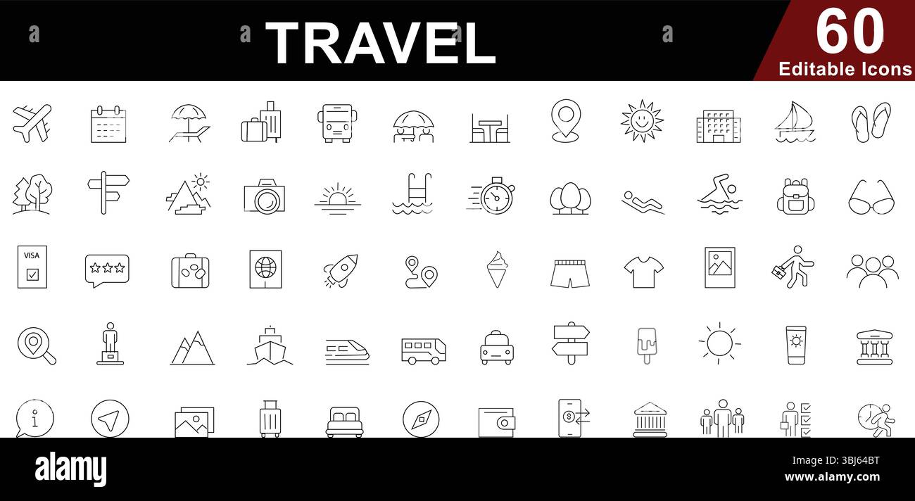 Holiday photo summer line Stock Vector Images - Alamy