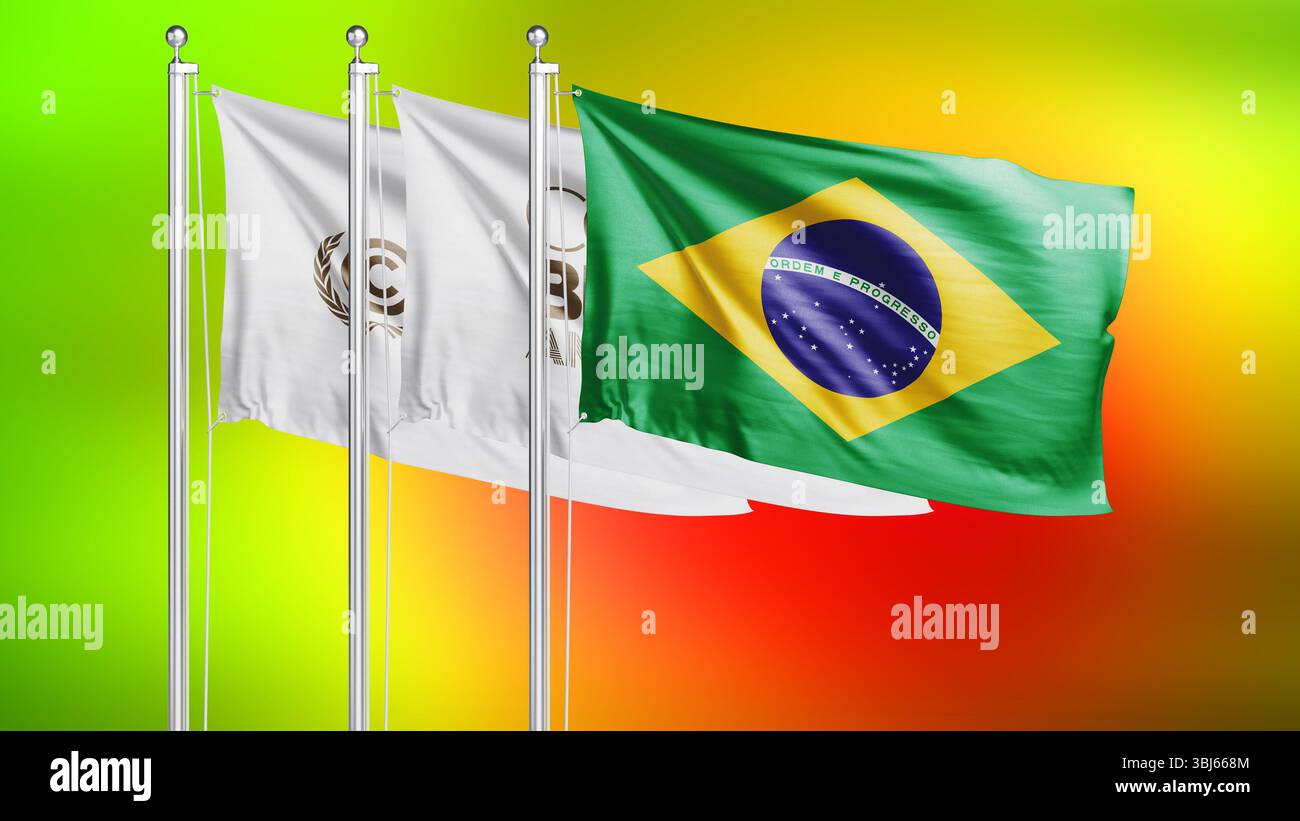 Waving flag cop30 hi-res stock photography and images - Alamy