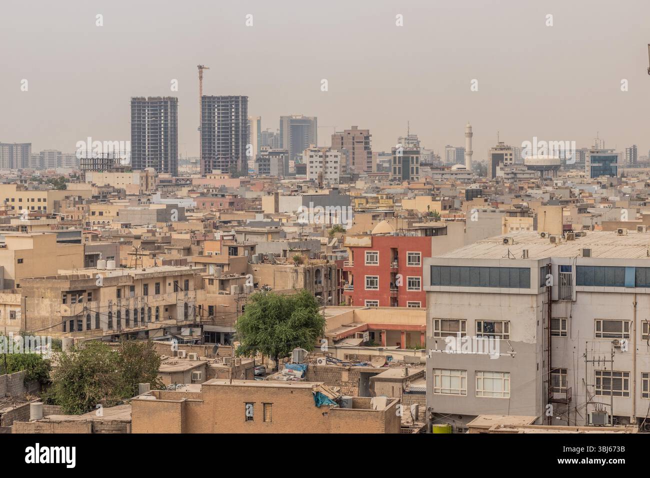 Skyline of Erbil (Hawler), Kurdistan Region of Iraq Stock Photo - Alamy