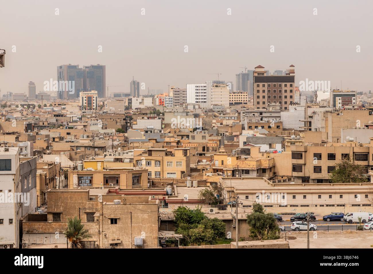 Skyline of Erbil (Hawler), Kurdistan Region of Iraq Stock Photo - Alamy