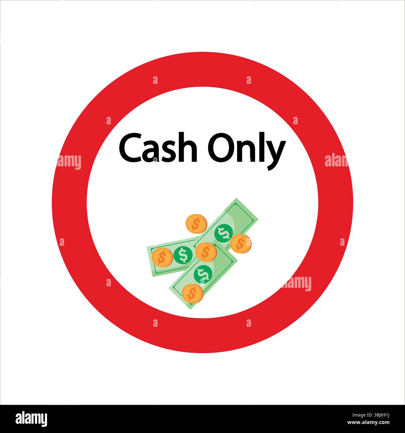 Only coins Stock Vector Images - Alamy
