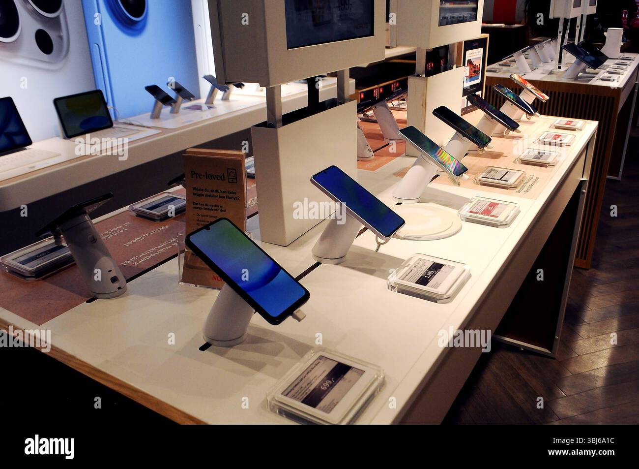 Copenhagen/ Denmark/13 june 2025/.various brand cellphone of mobile ...