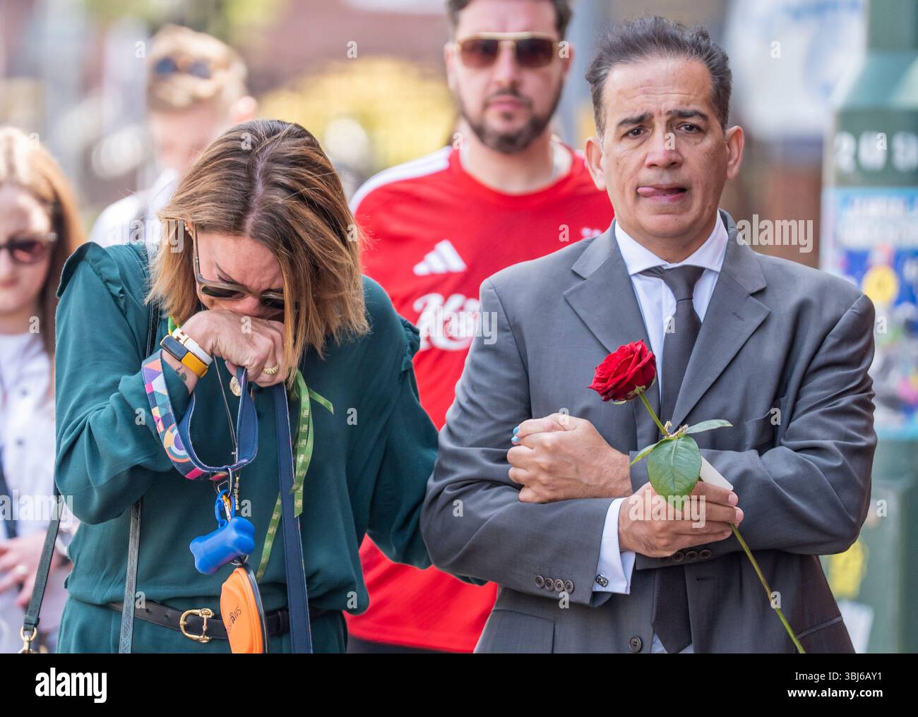 Emma Webber, the mother of Barnaby Webber (left) and Dr Sanjoy Kumar, the father of Grace O ...