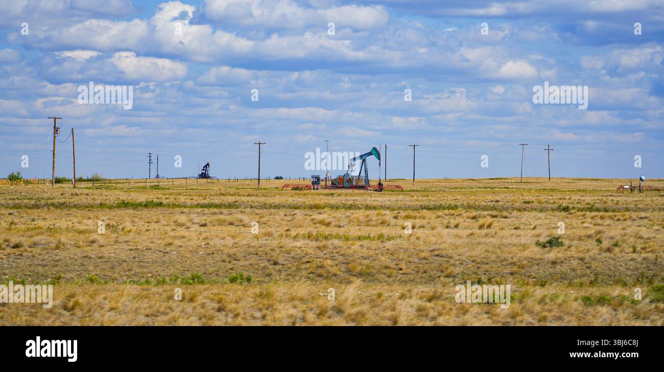 Oil pump in the Canadian prairie of Alberta near Drumheller - Fossil ...