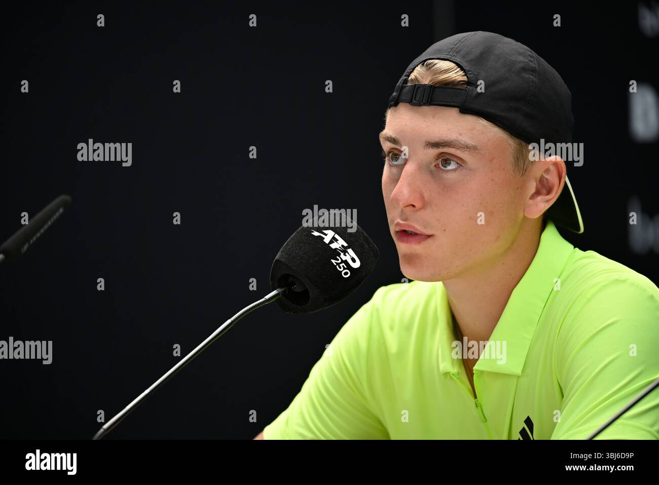 Pressekonferenz PK #Justin Engel (GER) Portrait Tennis Herren BOSS Open ...