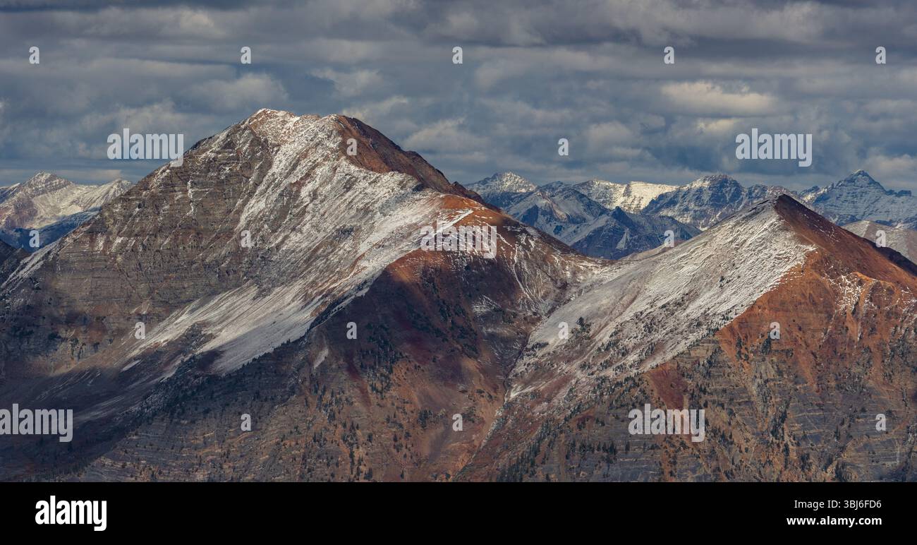 Scenic panorama of Colorado 13er Mt Owen and Colorado 12er Ruby Peak ...
