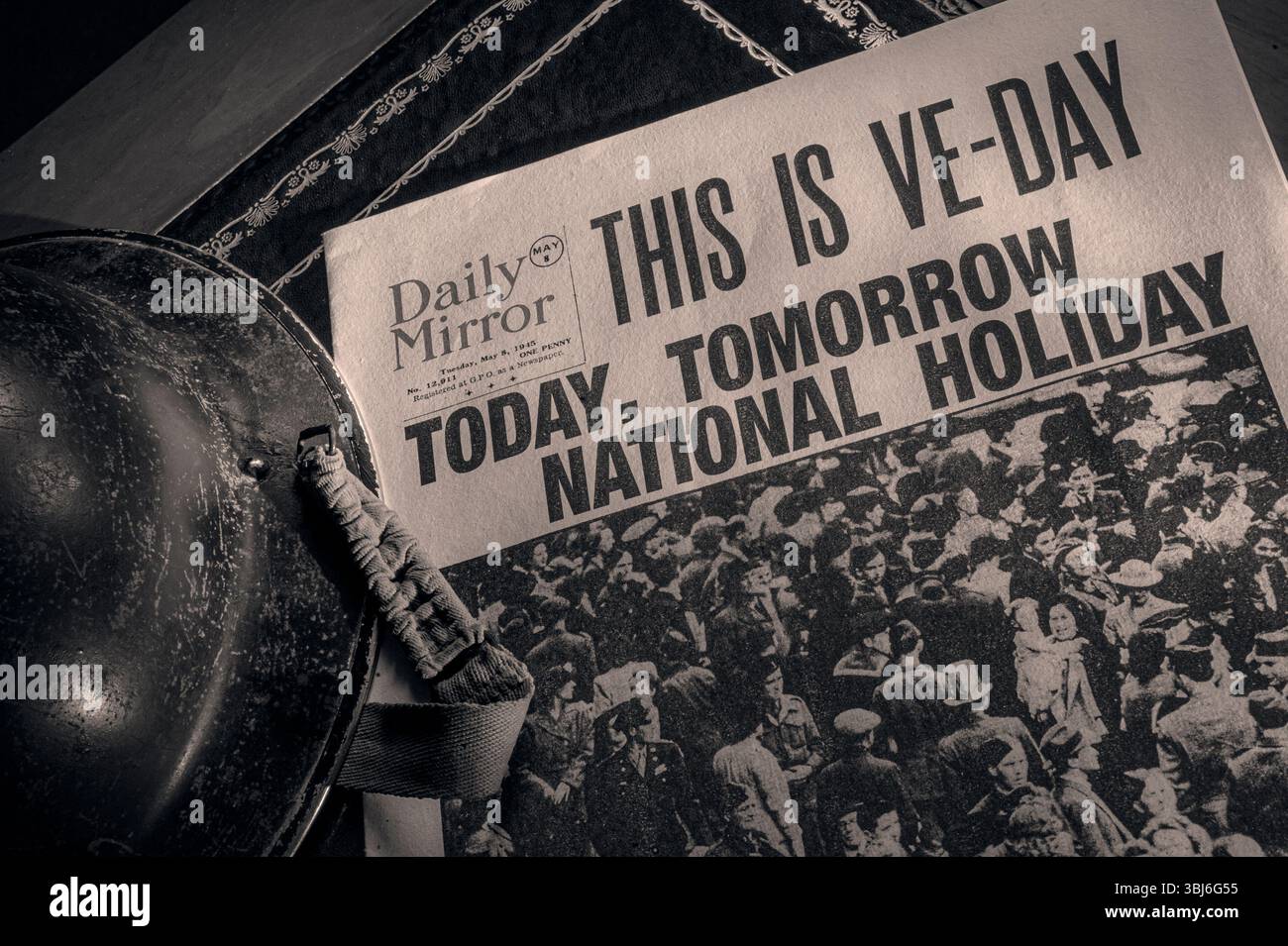 VE DAY Historic Daily Mirror newspaper headline 'This is VE Day' May ...