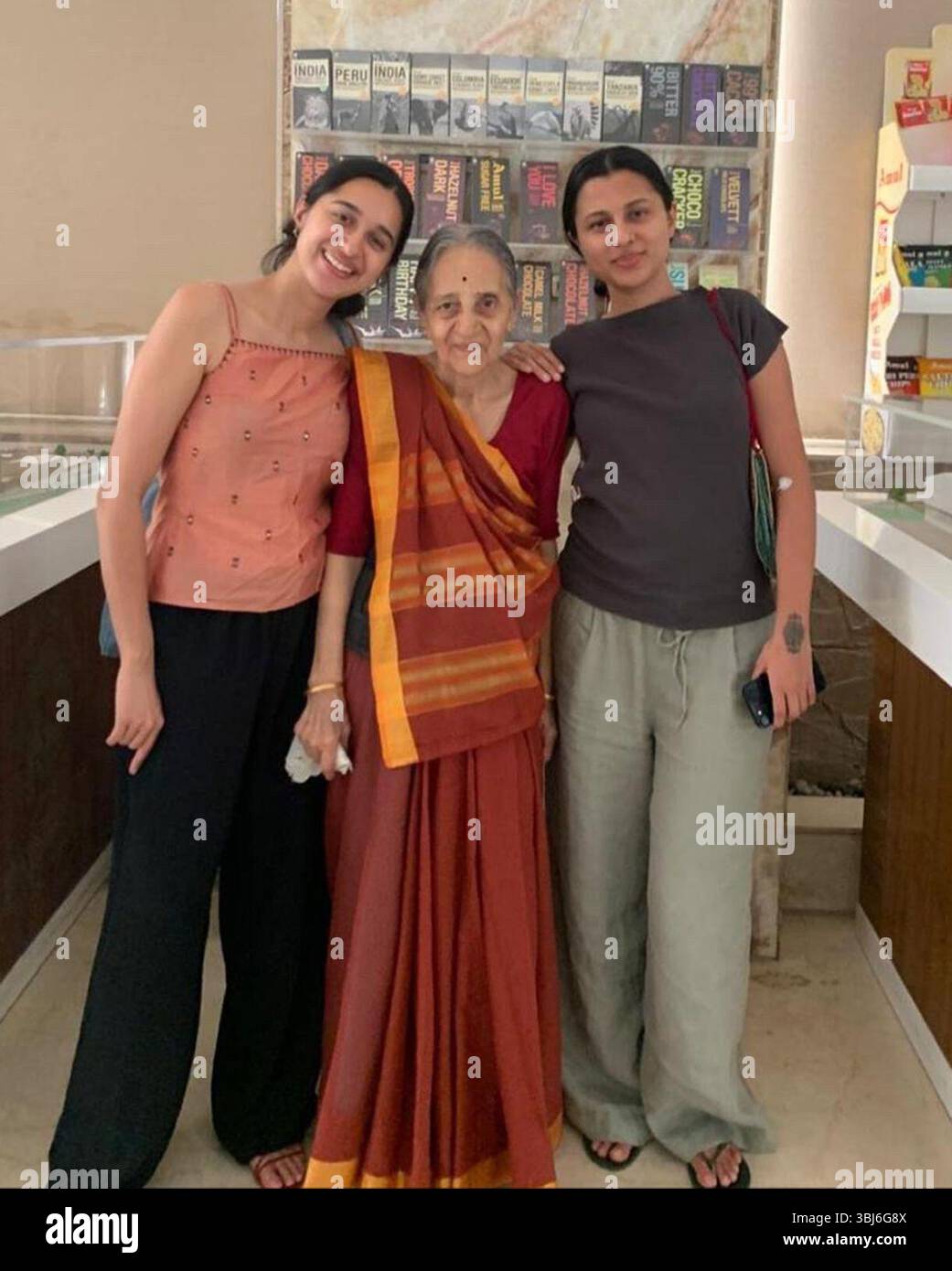 Undated family handout photo of Heer (left) and Dhir Baxi, with their ...