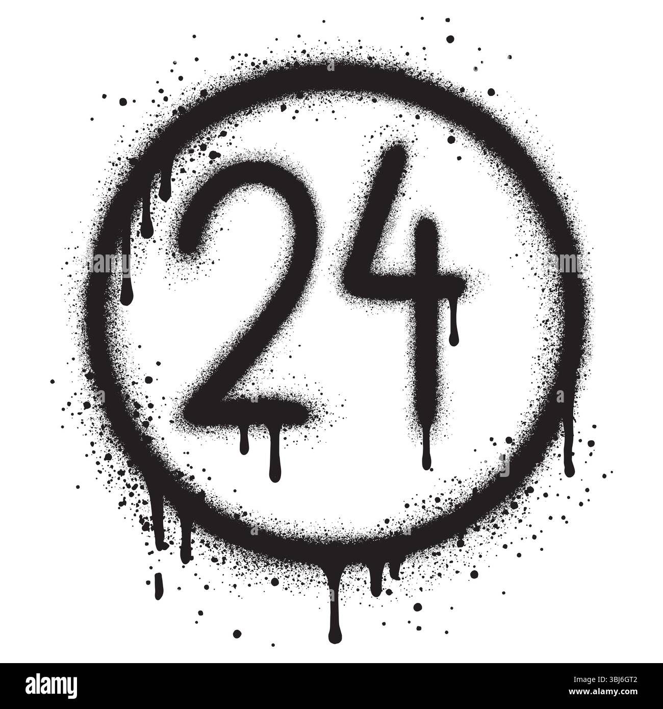 Vintage sign 24 hour Cut Out Stock Images & Pictures - Alamy