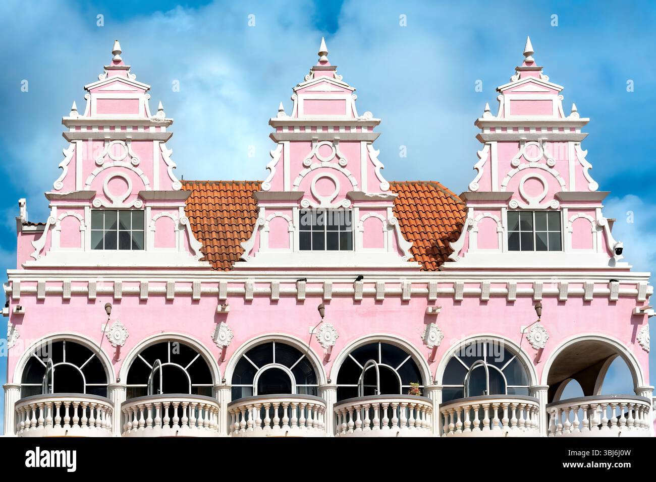 The charm of Oranjestad, Aruba, captured in this traditional Dutch ...