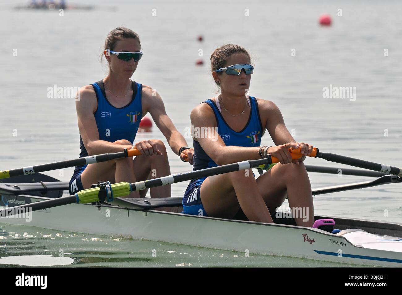 Varese, Italy. 13th June, 2025. Women's Double Sculls Ilaria Corazza ...