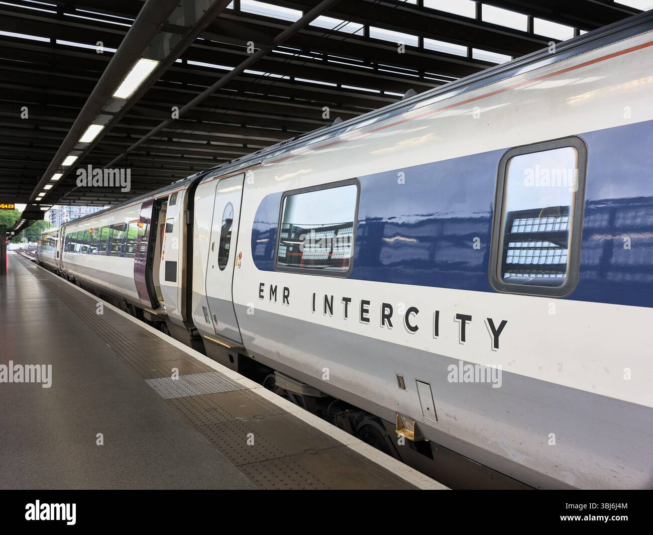 EMR Intercity train at St Pancras International rail station, London ...